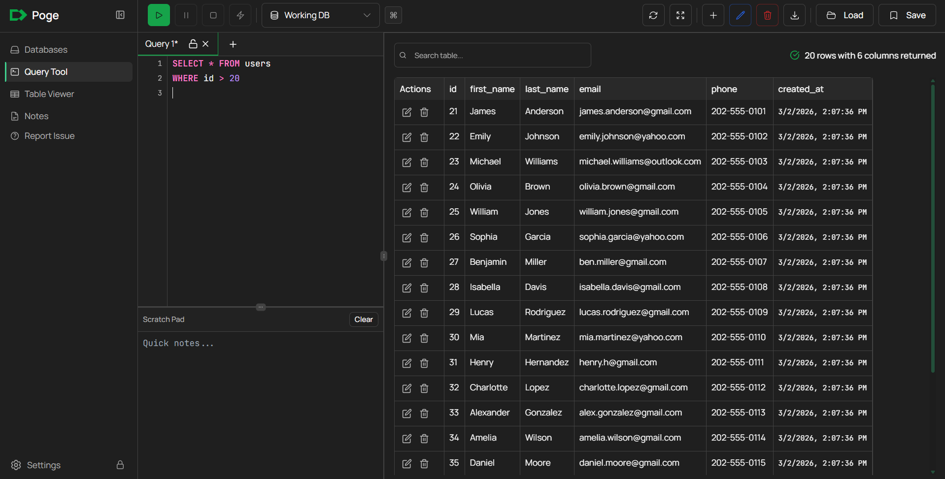 Poge - Modern PostgreSQL Database Management Tool | Database GUI & Admin